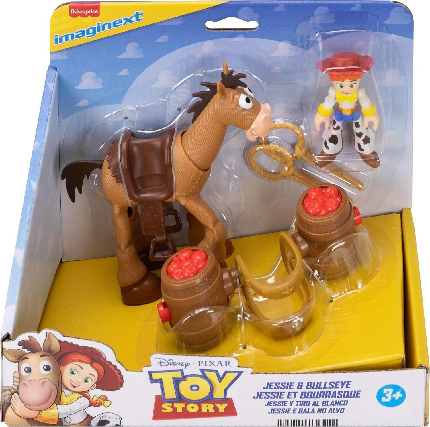 Fisher-Price Imaginext Jessie & Bullseye Play Set, 3-inch Action Figure ...