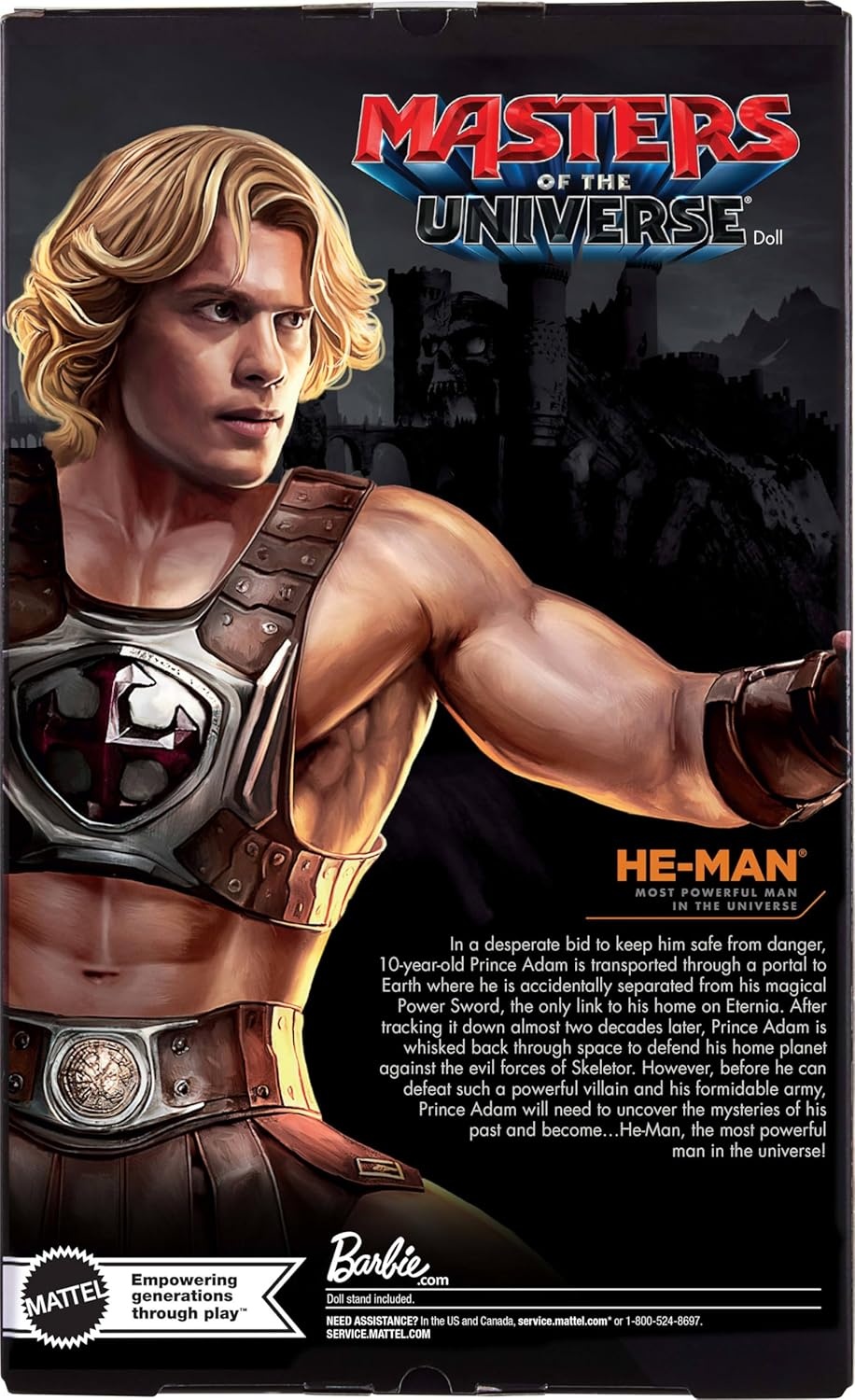Barbie Signature Doll, Ken He-Man Collectible in Battle Harness, Sword ...
