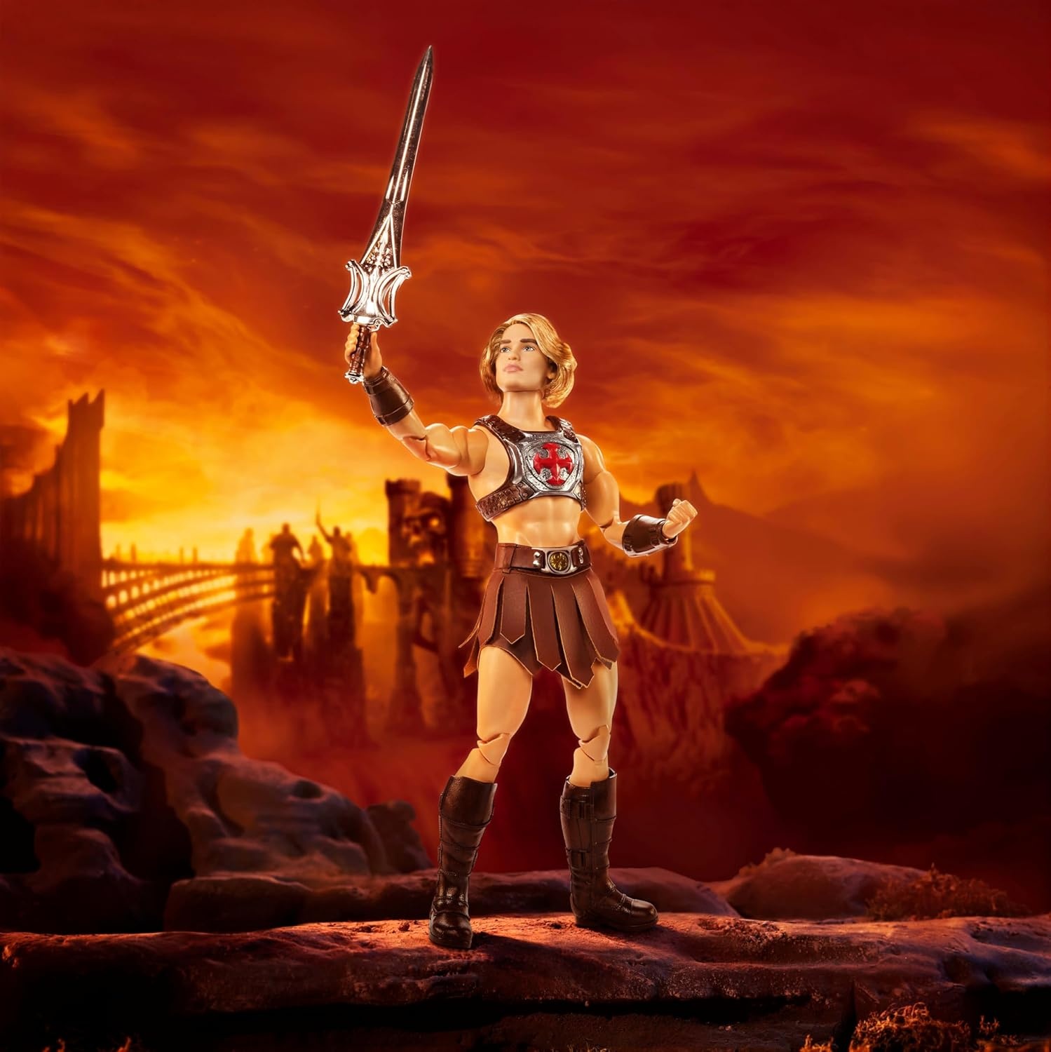 Barbie Signature Doll, Ken He-Man Collectible in Battle Harness, Sword ...