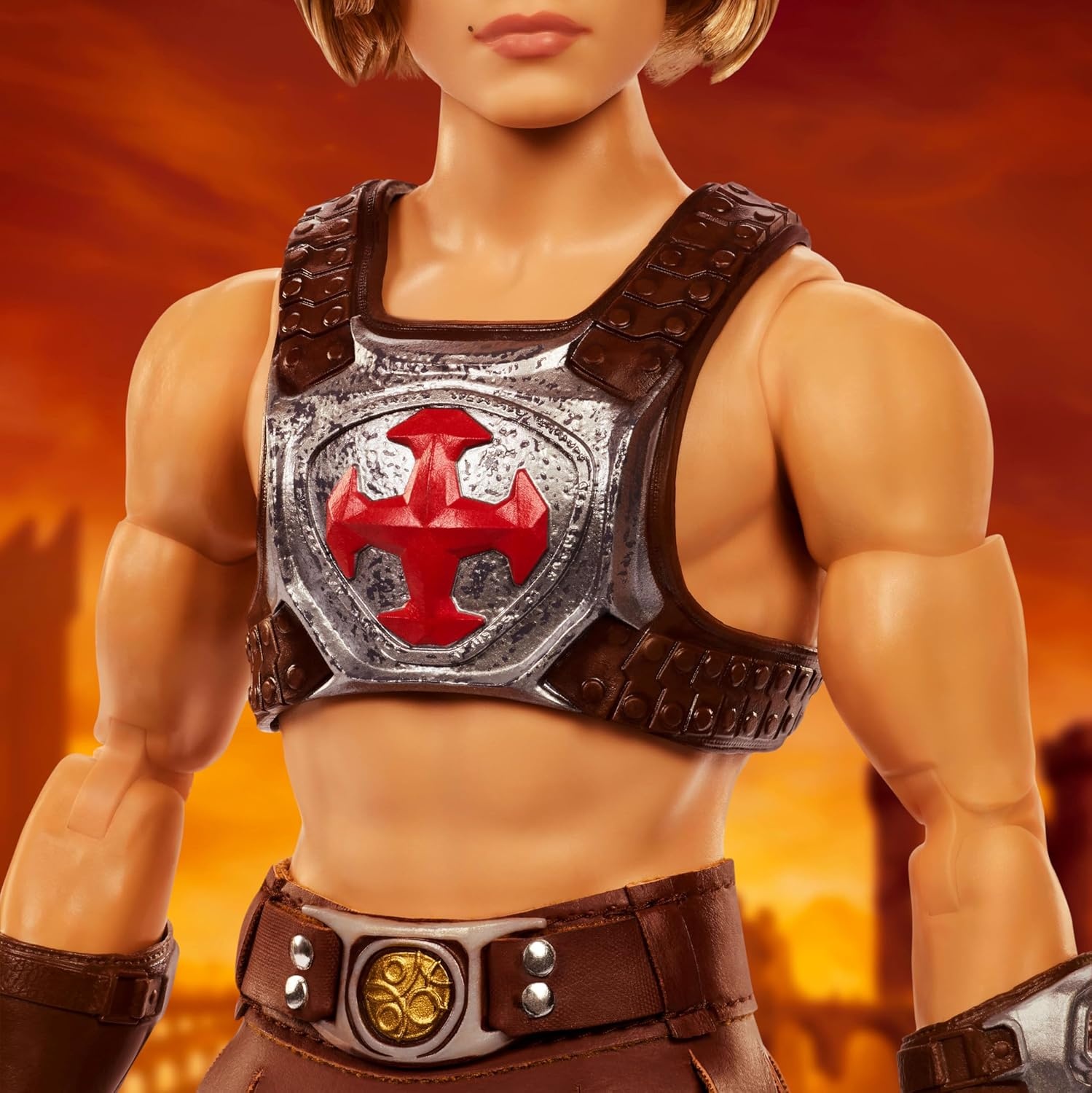Barbie Signature Doll, Ken He-Man Collectible in Battle Harness, Sword ...